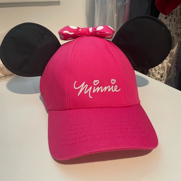 Disney | Accessories | Disney Brand Hot Pink Minnie Mouse Hat | Poshmark